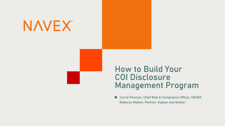 How to Build Your COI Disclosure Management Program | NAVEX